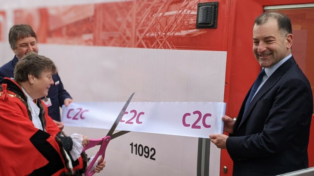 c2c and the Madam Mayor of Havering welcome the Inspiration train to ...